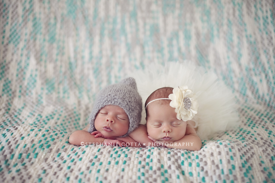 henry and adele {eighteen days new} | st. louis newborn twins ...